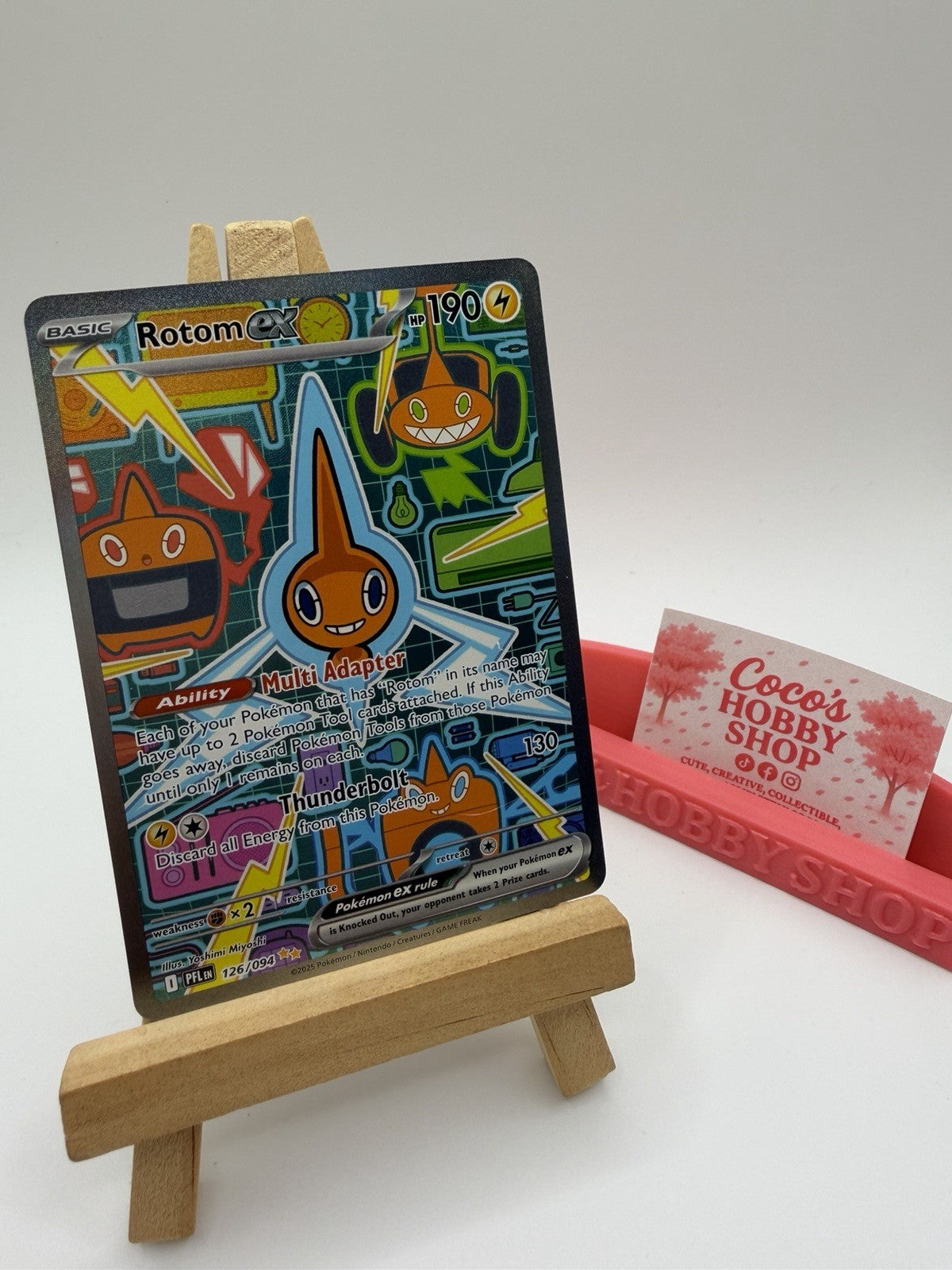 Rotom ex Special Illustration Rare 126/094 Pokemon Phantasmal Flames E ...